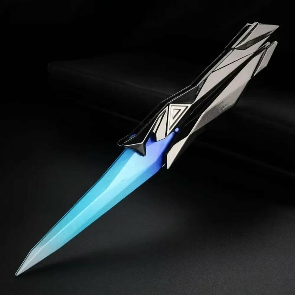 Valorant нож, Градиентный розовый, пластик, Нож-бабочка,1 шт.