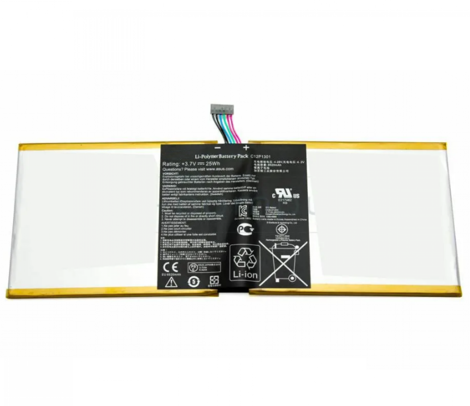 Аккумуляторная батарея MyPads 6520mAh C12P1301 для Asus MeMO Pad FHD 10 ME302C/ME302CL