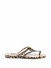 Шлёпанцы Leopard-print logo flip-flops