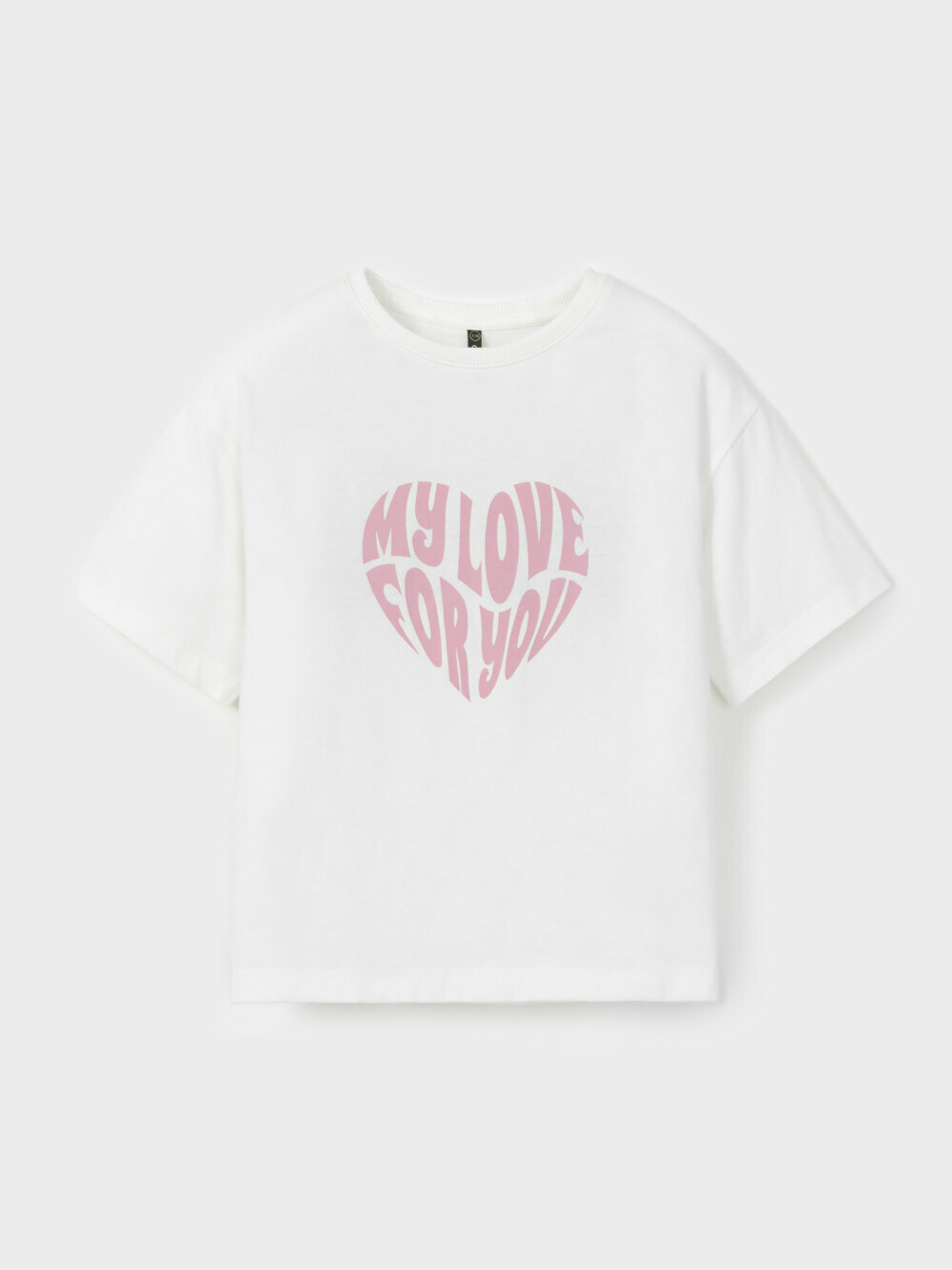 Футболка трикотажная с принтом, для девочки