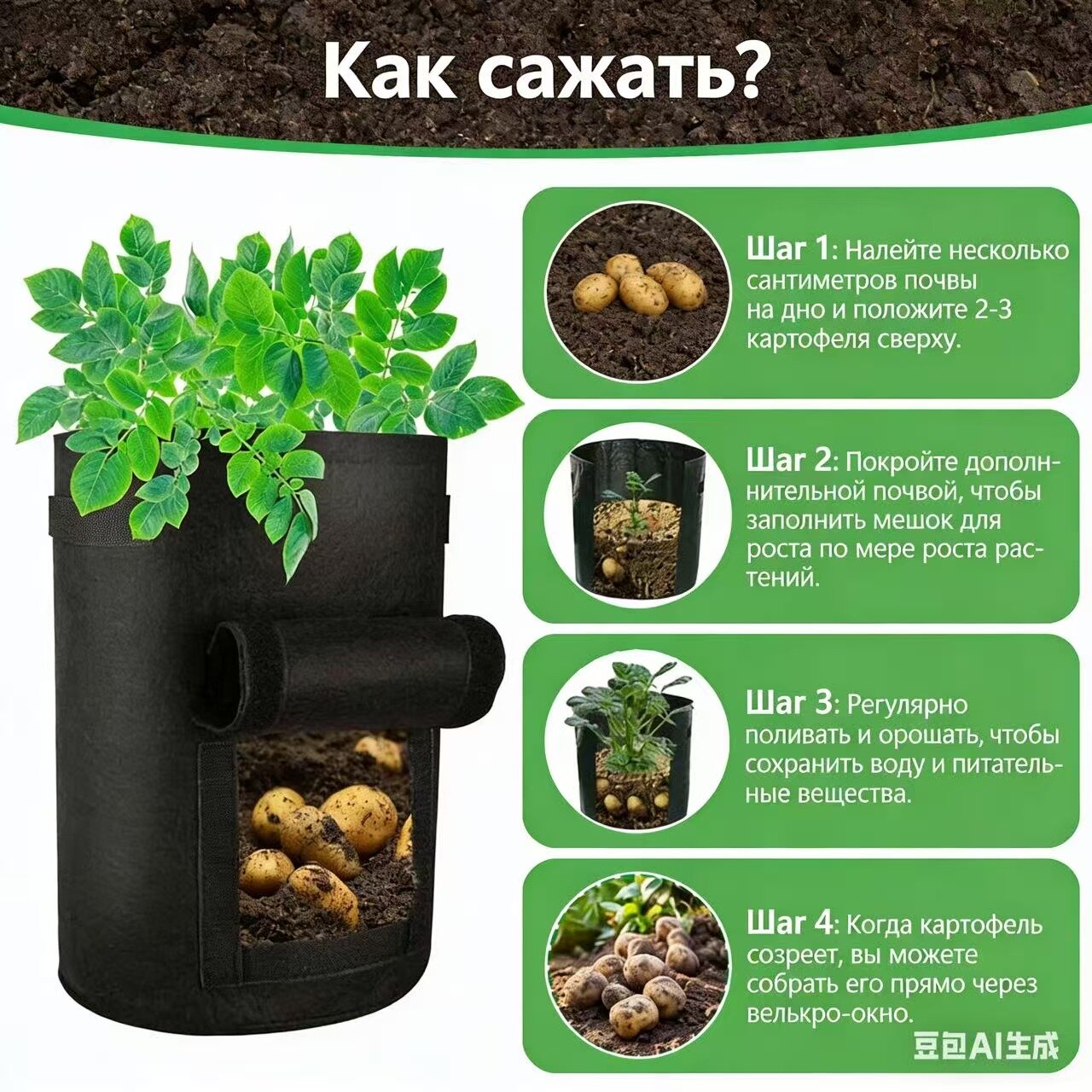 Садовые горшки для цветов в горшках, 45 см х 35 см, 38 литров, 2 штуки