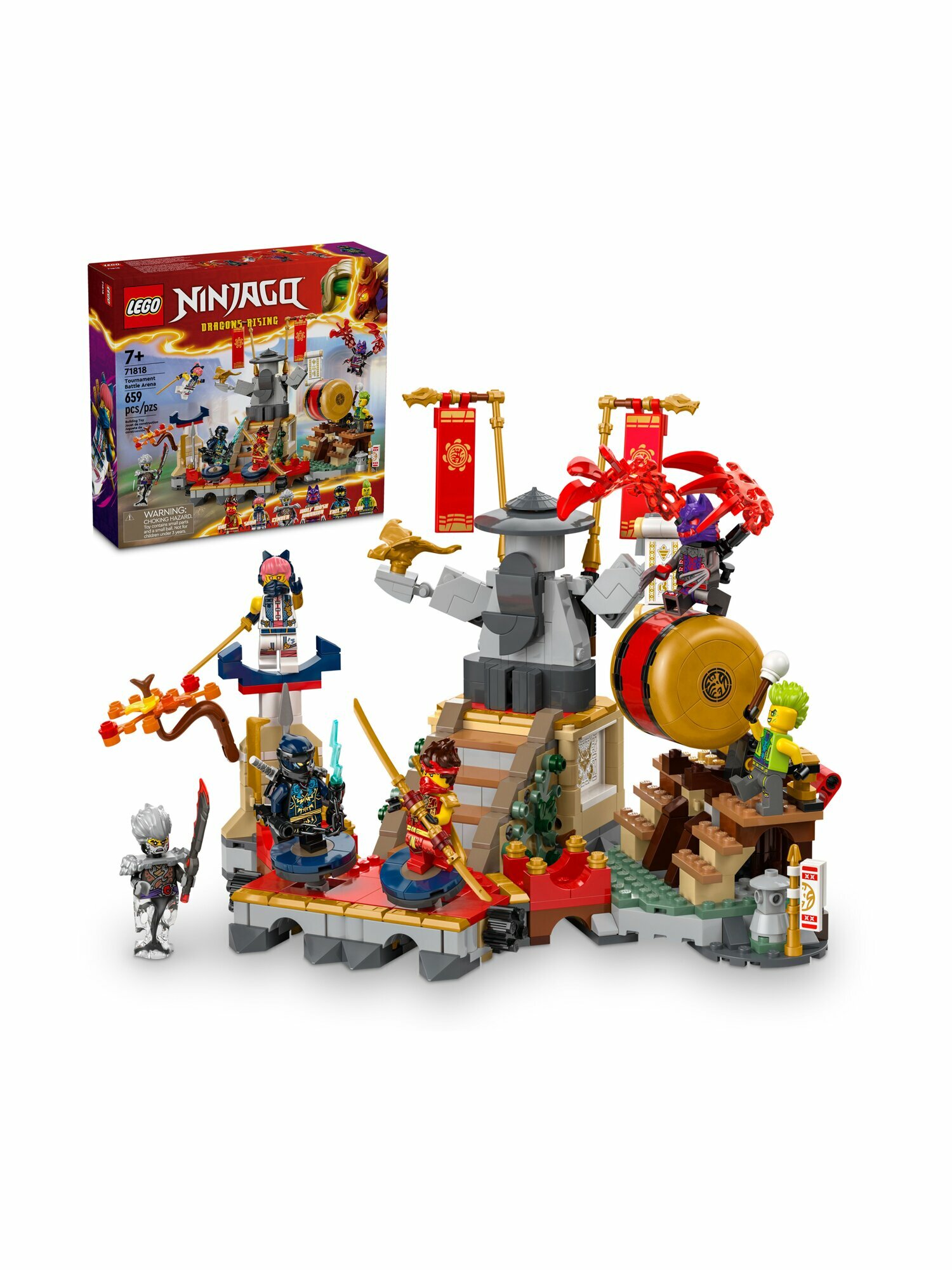 Конструктор LEGO Ninjago 71818 Турнирная боевая арена, 659 дет.