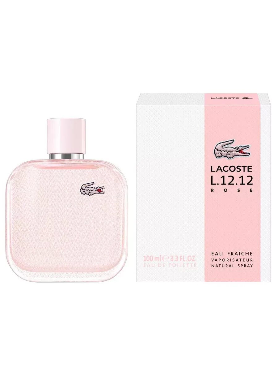 Духи женские оригинал LACOSTE L.12.12 Rose Sparkling lady 100 мл