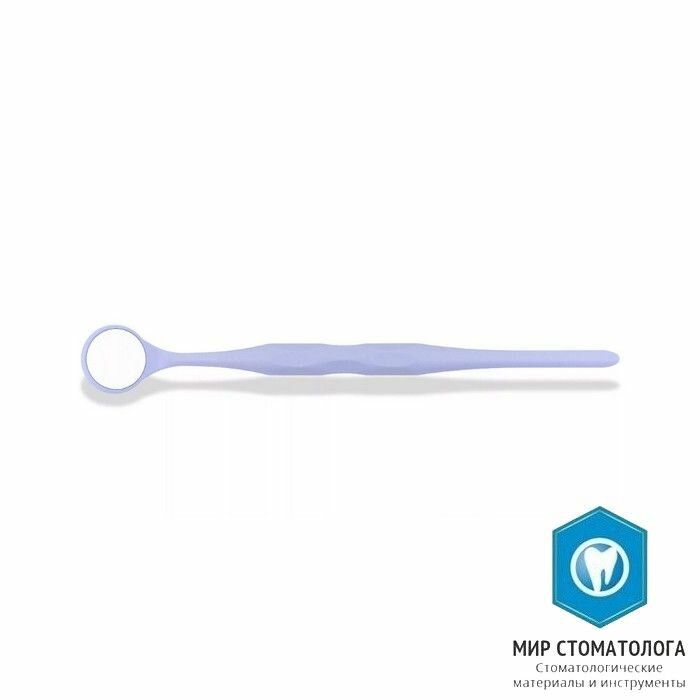 Ультраяркое родиевое зеркало с ручкой RELAX FS ULTRA 22 мм лавандовое