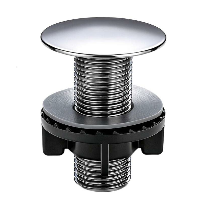 Заглушки для отверстий смесителя на кухонной раковине, яркое серебро - L