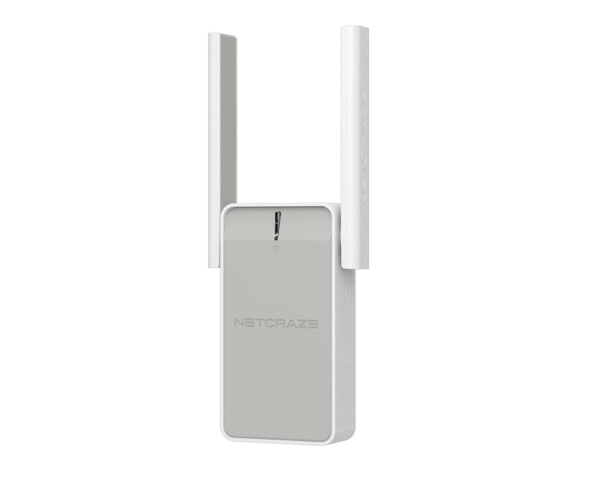 Усилитель Wi-Fi Netcraze Buddy 4 NC-3211, Wi-Fi N300, Mesh-сеть, 300Mbps, серый