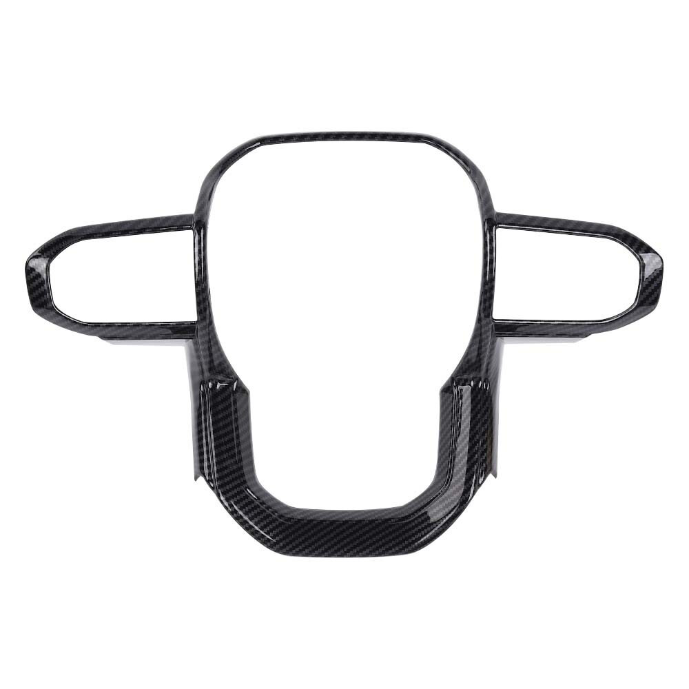 Carbon Fiber Look Steering Wheel Trim Cover Decor Molded For Chevrolet Colorado 2023+