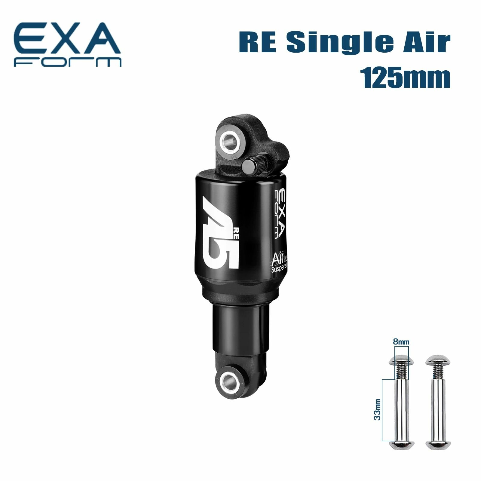 Задний амортизатор KS A5 125 150 165 190 мм RE RR1 с двойной воздушной камерой для горного велосипеда