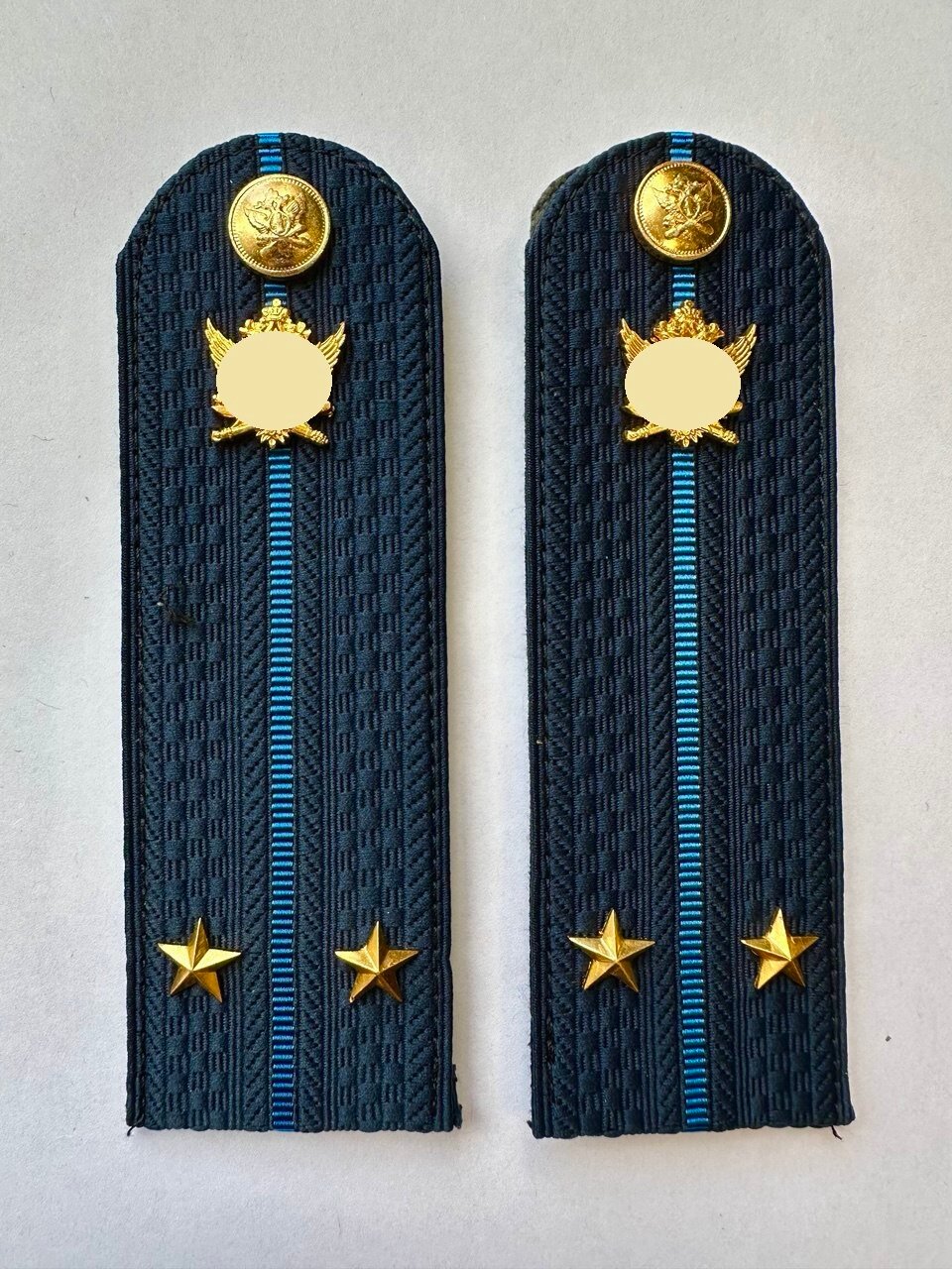 Погоны Фссп с фурнитурой звание Лейтенант картон 14х4,5см цвет темно-синий