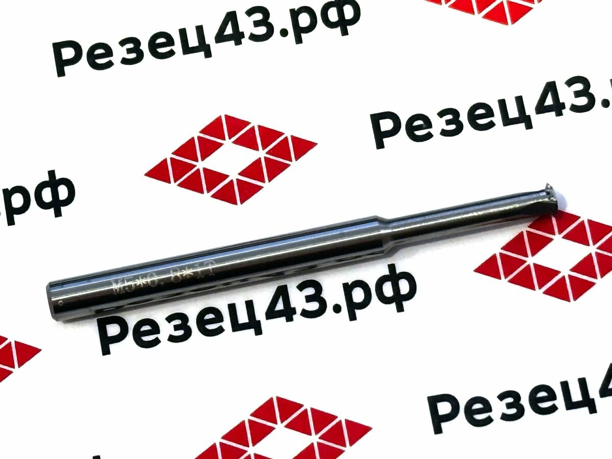 Концевая твердосплавная резьбовая фреза однорядная М5х0,8 (алюминий)