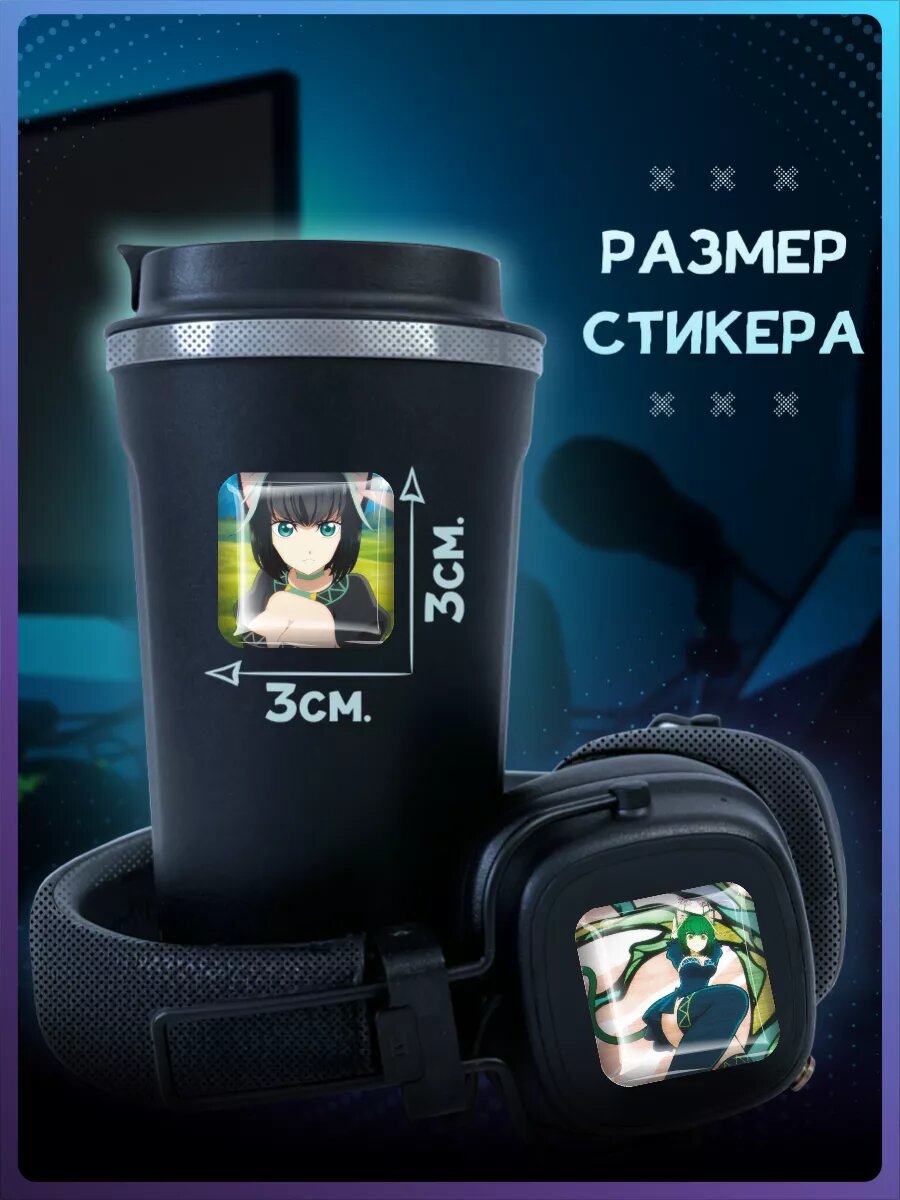 3д стикеры на телефон Аниме девушка — фото 1