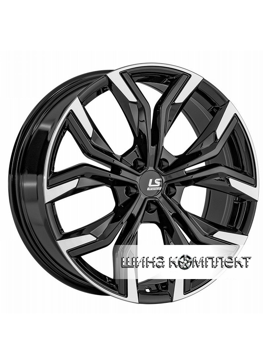 Колесный диск LS FlowForming RC92 7,5x18 5x112 ET50 66,6 BKF литой для автомобиля