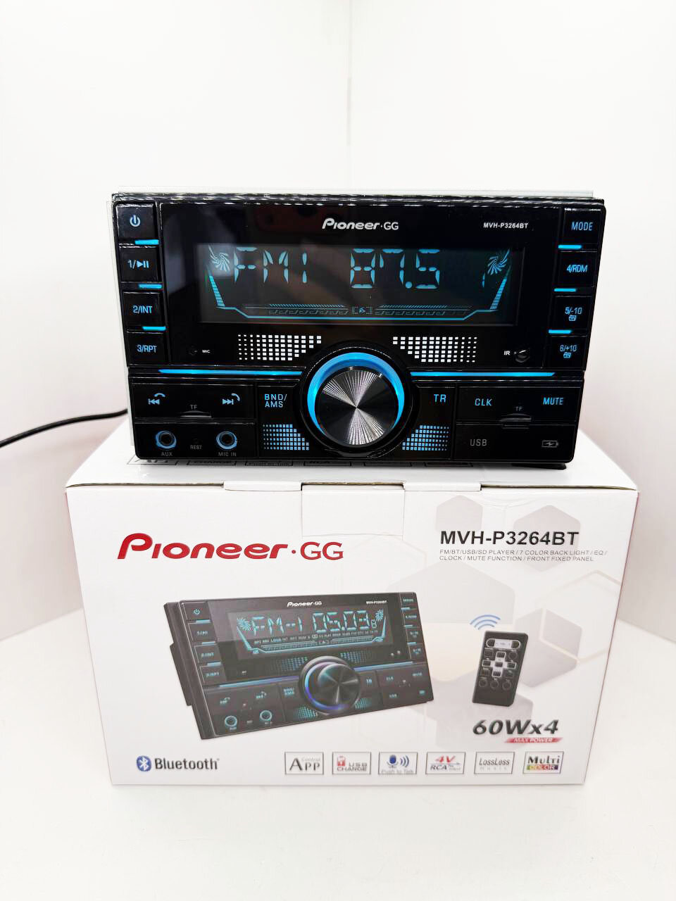 Автомагнитола 2 Din с большим экраном 7 дюймов (bluetooth, USB, AUX)