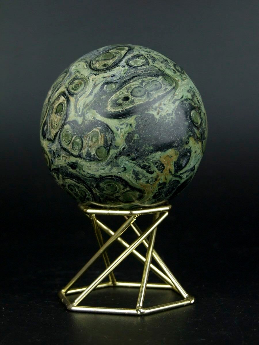 Яшма Камбаба Шар 70 мм на подставке натуральный камень - энергия вулканов