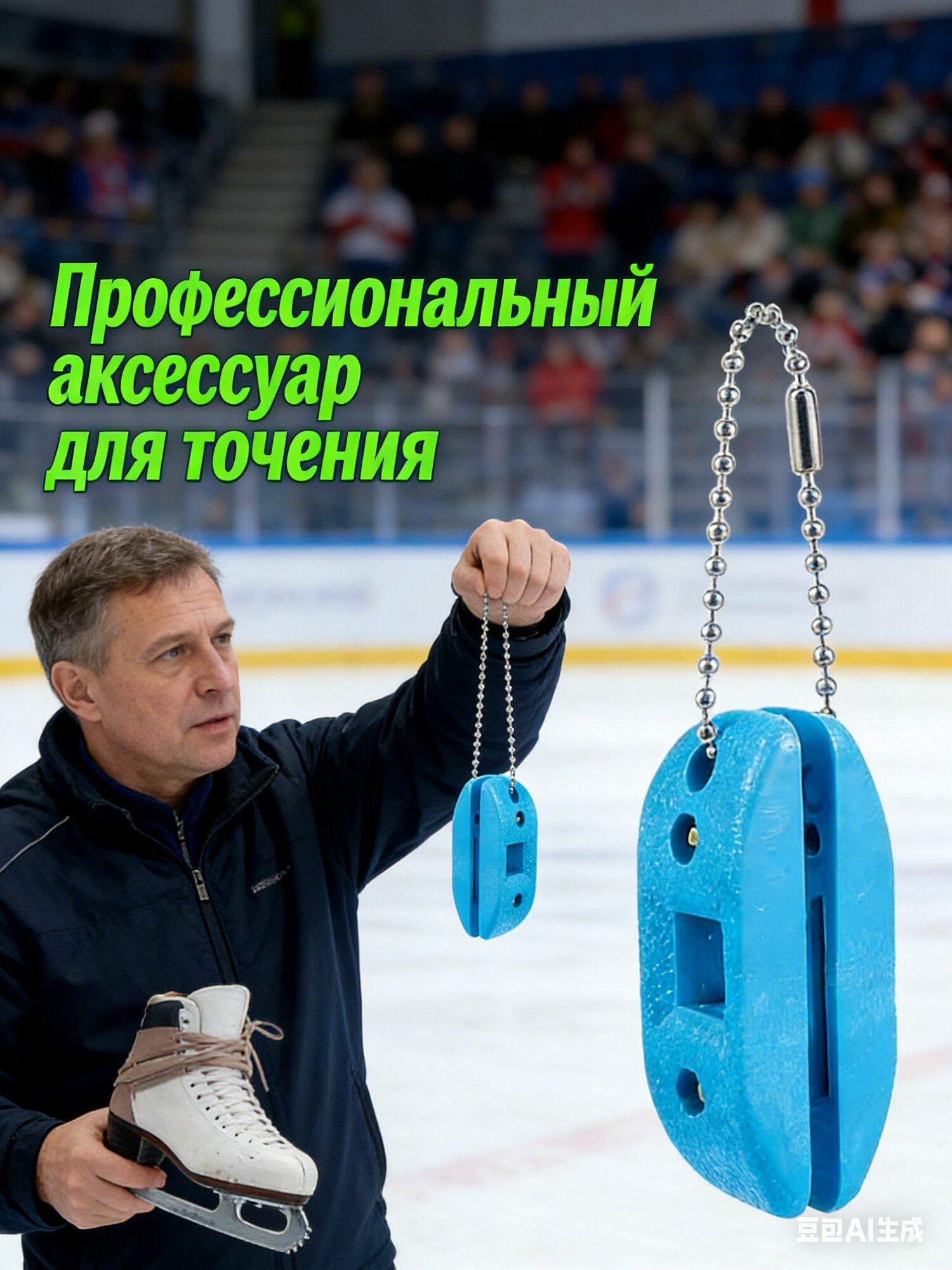 Портативный станок для заточки коньков, инструмент ухода за коньками фигурного катания и хоккея