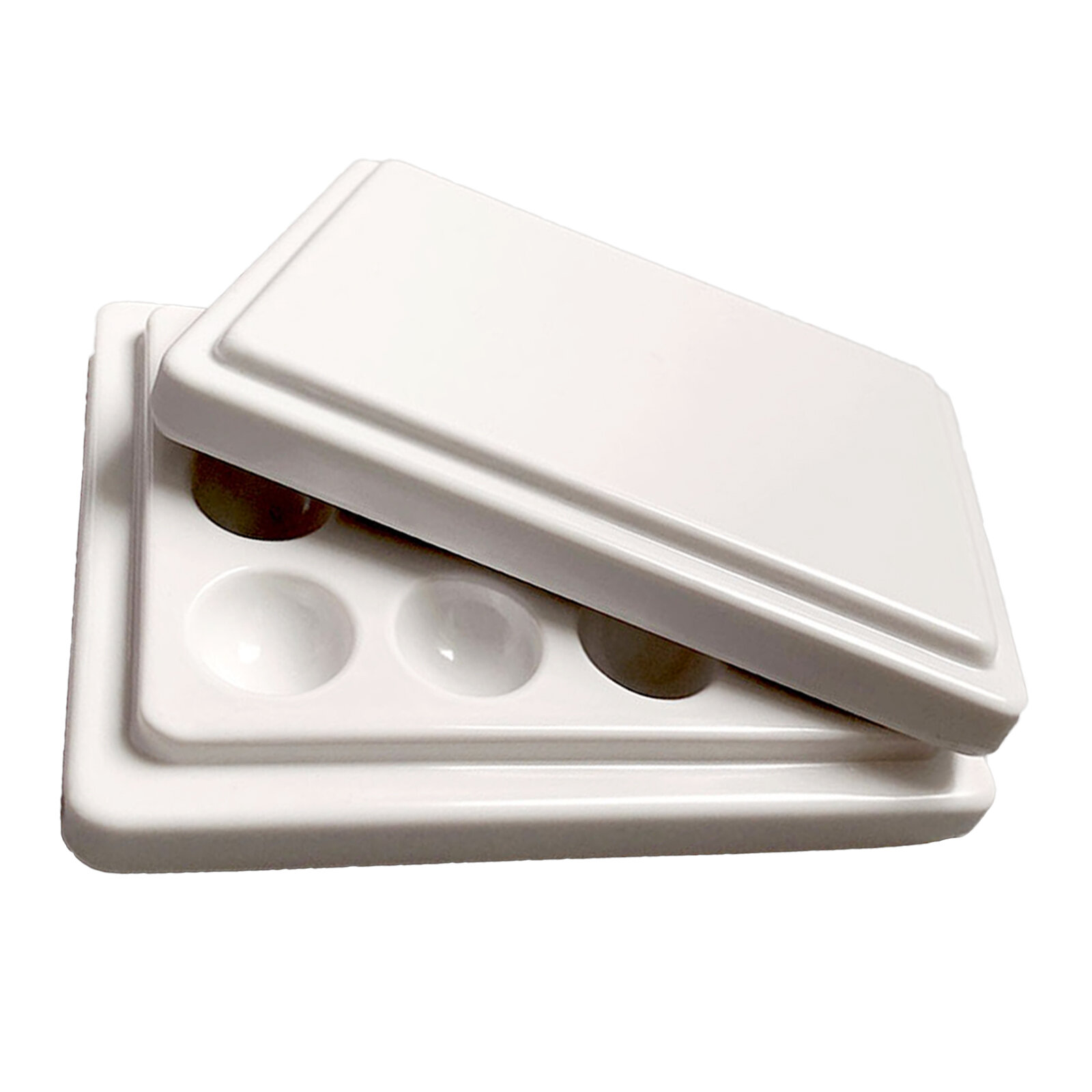 Палитра для Нейл-арта с 12 Сетками, Палитра Для Лака Для Ногтей, Палитра Для Смешивания Лака Маникюрный Инструмент для Смешивания Красок с Пылезащитным Покрытием