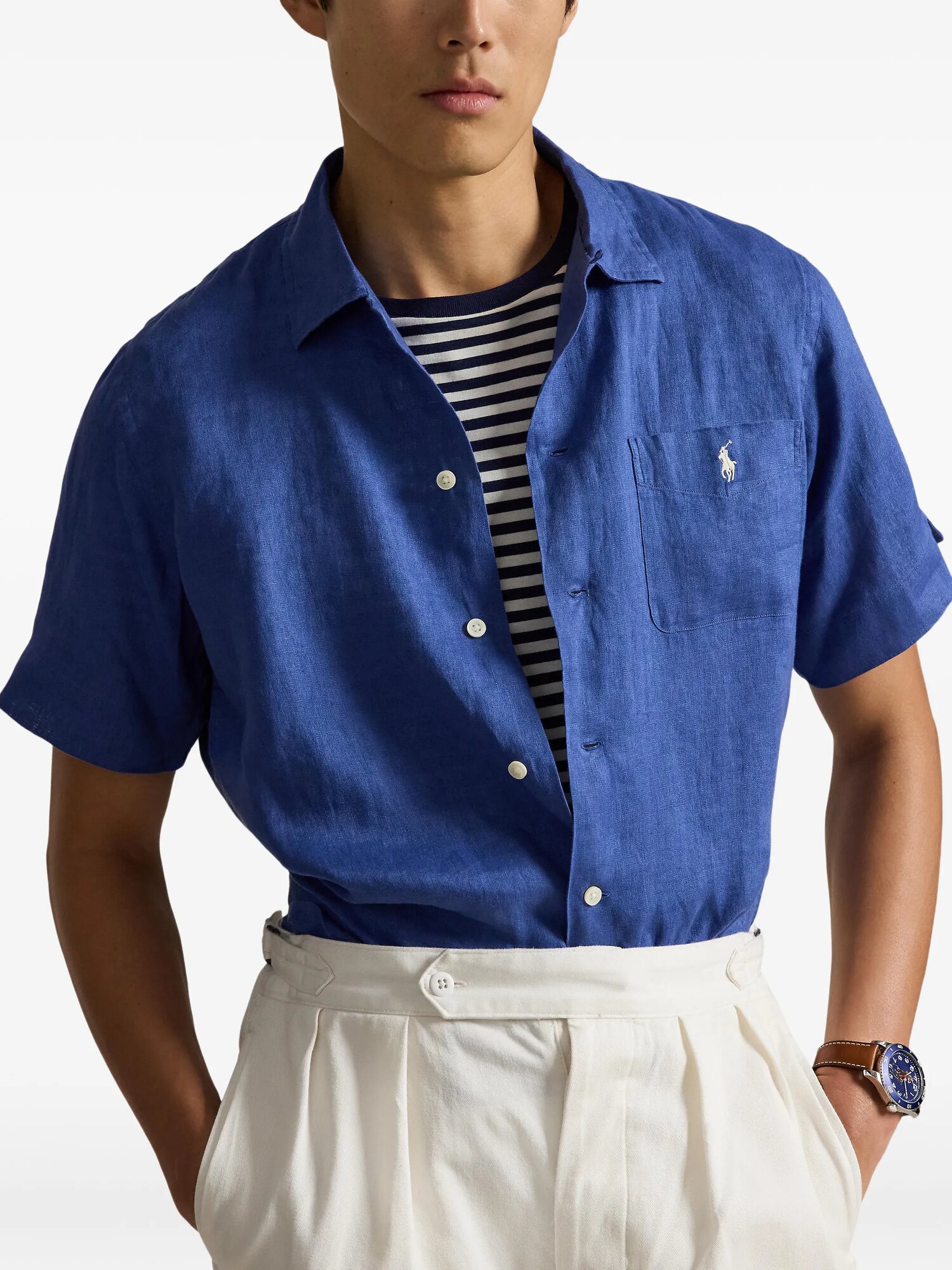 Рубашка Polo Ralph Lauren, размер 2XL, голубой, — фото 1