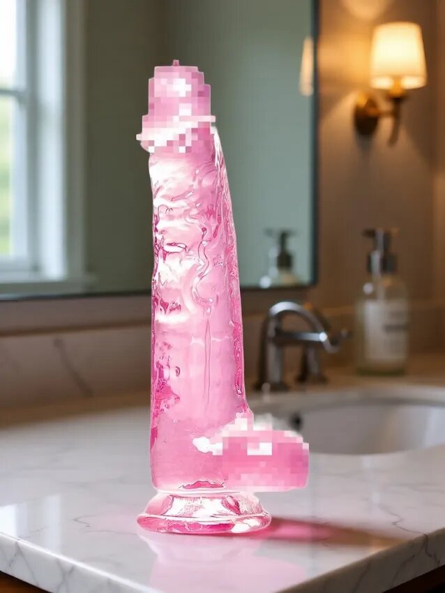 Реалистичный фаллоимитатор розовый 19 см