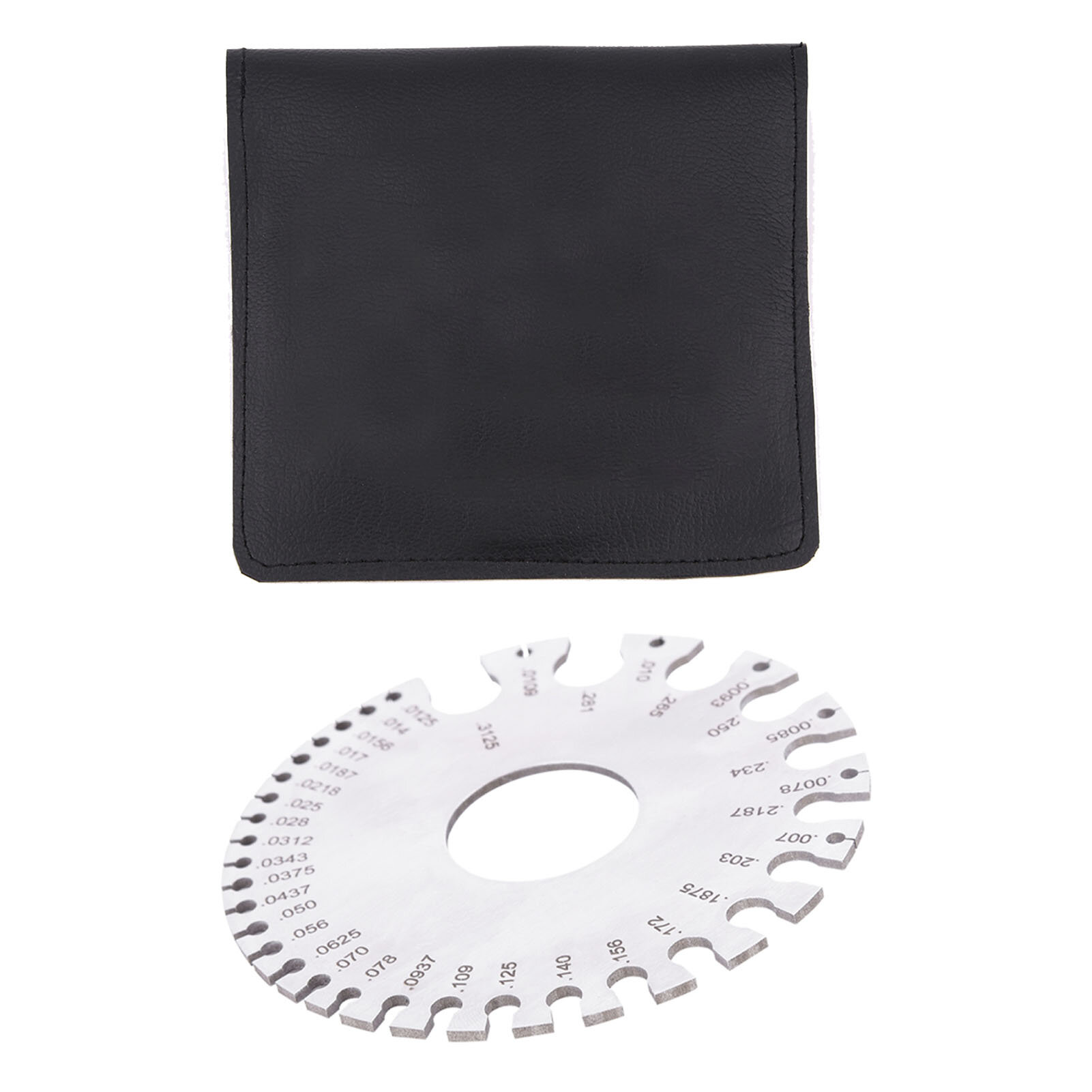 Измеритель толщины проволоки из нержавеющей стали с двух сторон, линейка-измеритель диаметра.