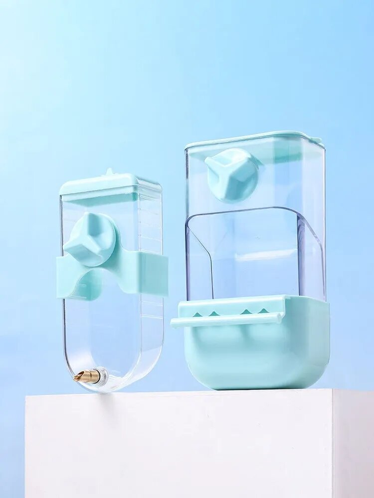 Поилка Для Попугаев голубого цвета, для птиц, автоматическая, пластиковая