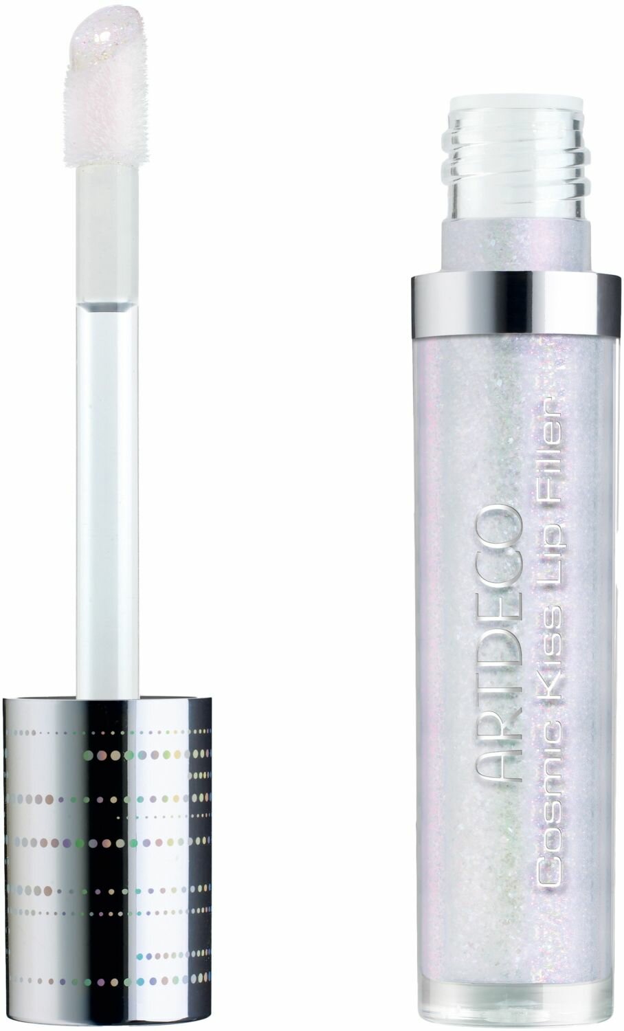 ARTDECO Блеск филлер для губ Тон 01 Серебристый прозрачный Cosmic Kiss Lip Filler Космическое сияние/Cosmic glow, 4 мл