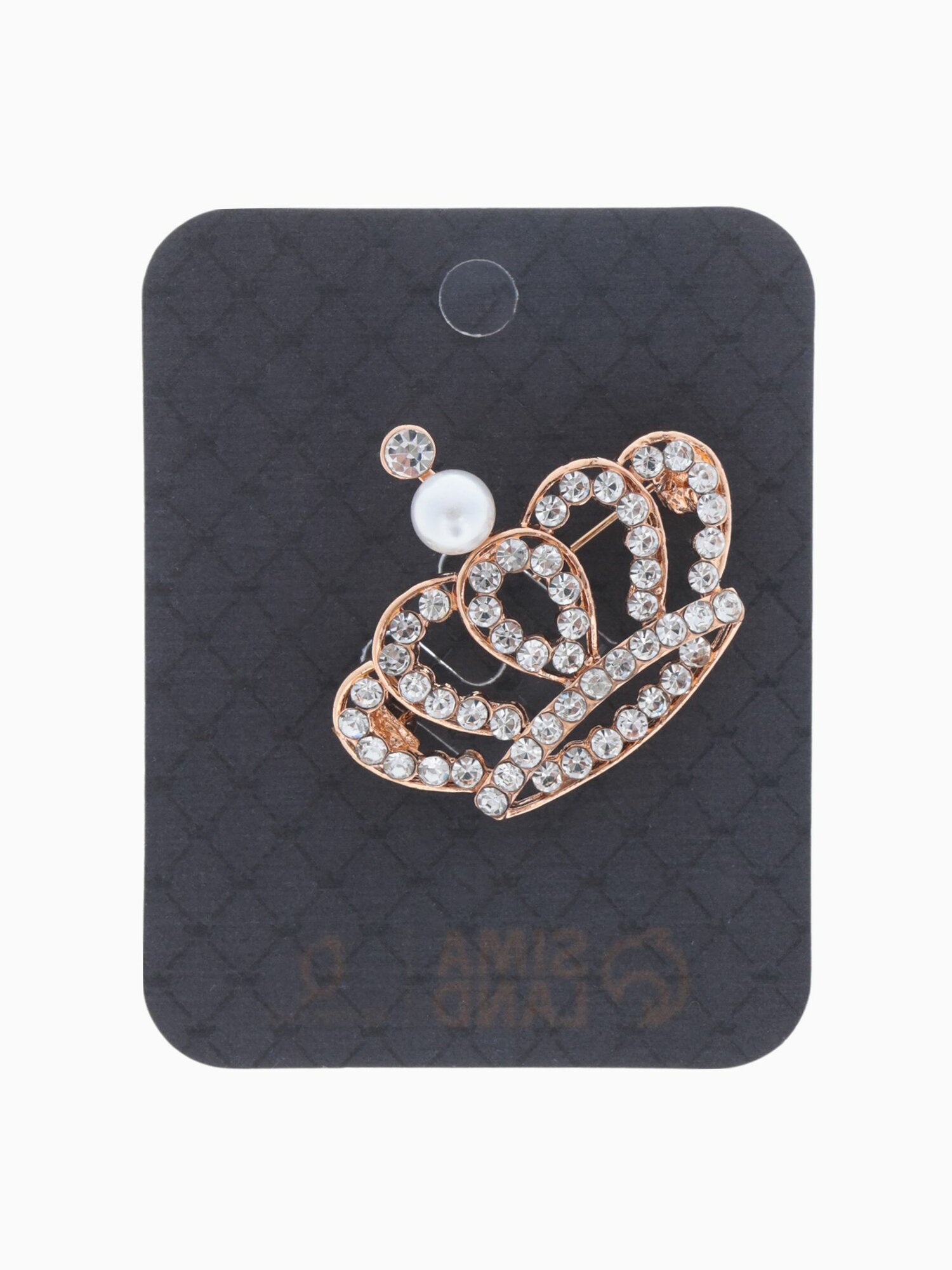 Брошь, стразы