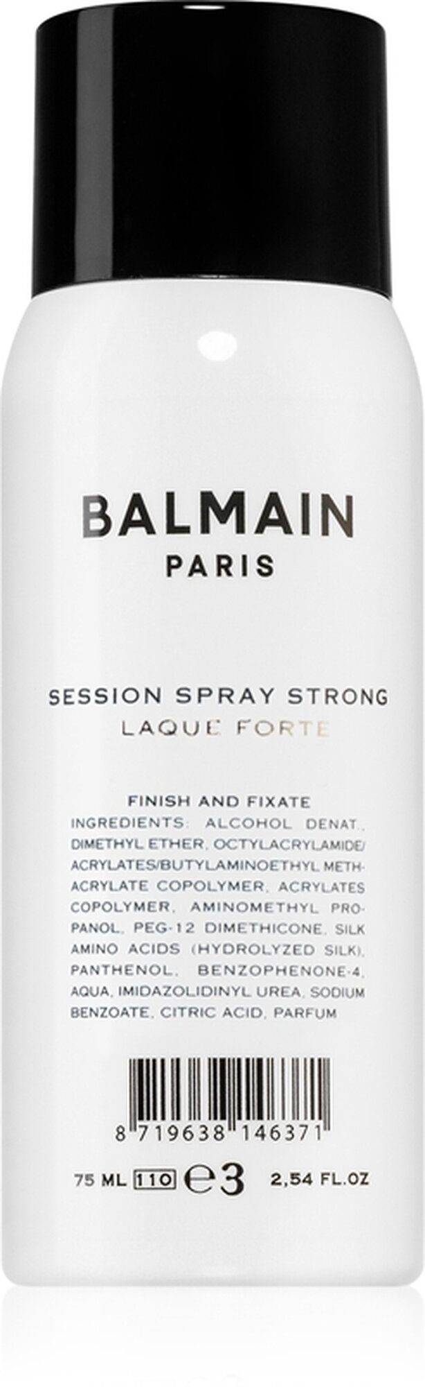 Balmain Лак для волос сильной фиксации Session Spray 75 мл, для всех типов волос