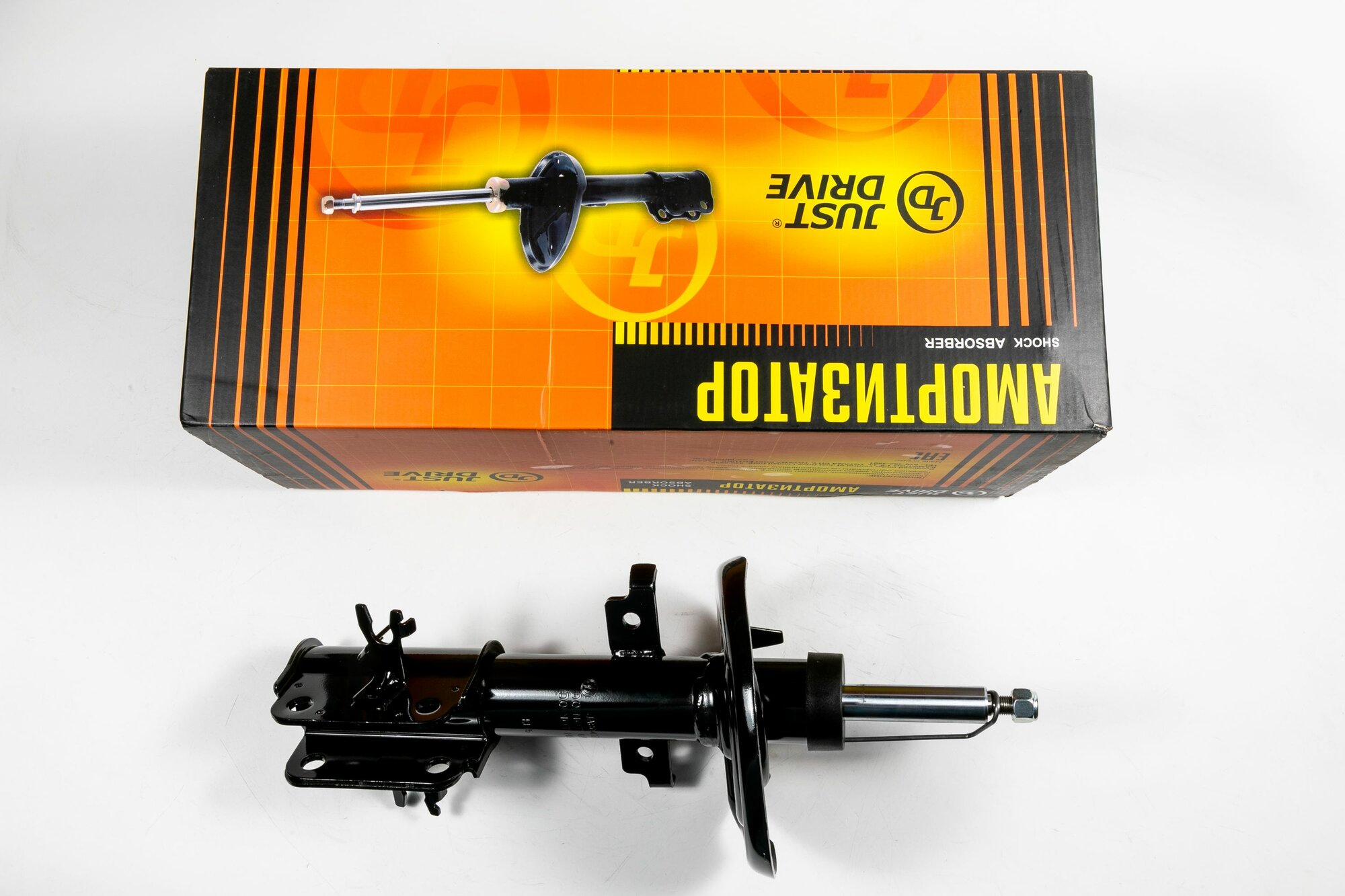 JUST DRIVE Амортизатор газомасляный передний для RENAULT Laguna III (BT0/1, KT0/1) 07-, Laguna Coupe (DT0/1) 08-;