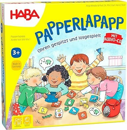 Детская настольная игра Haba - Papperlapapp - подборка из 6 обучающих игр, от 3 лет - 302372