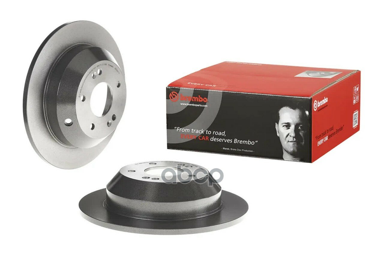 Диск тормозной задн. с УФ покрытием HYUNDAI GRAND SANTA FE 01/13-> / HYUNDAI SANTA FE II (CM) 10/05- Brembo арт. 08. b605.11