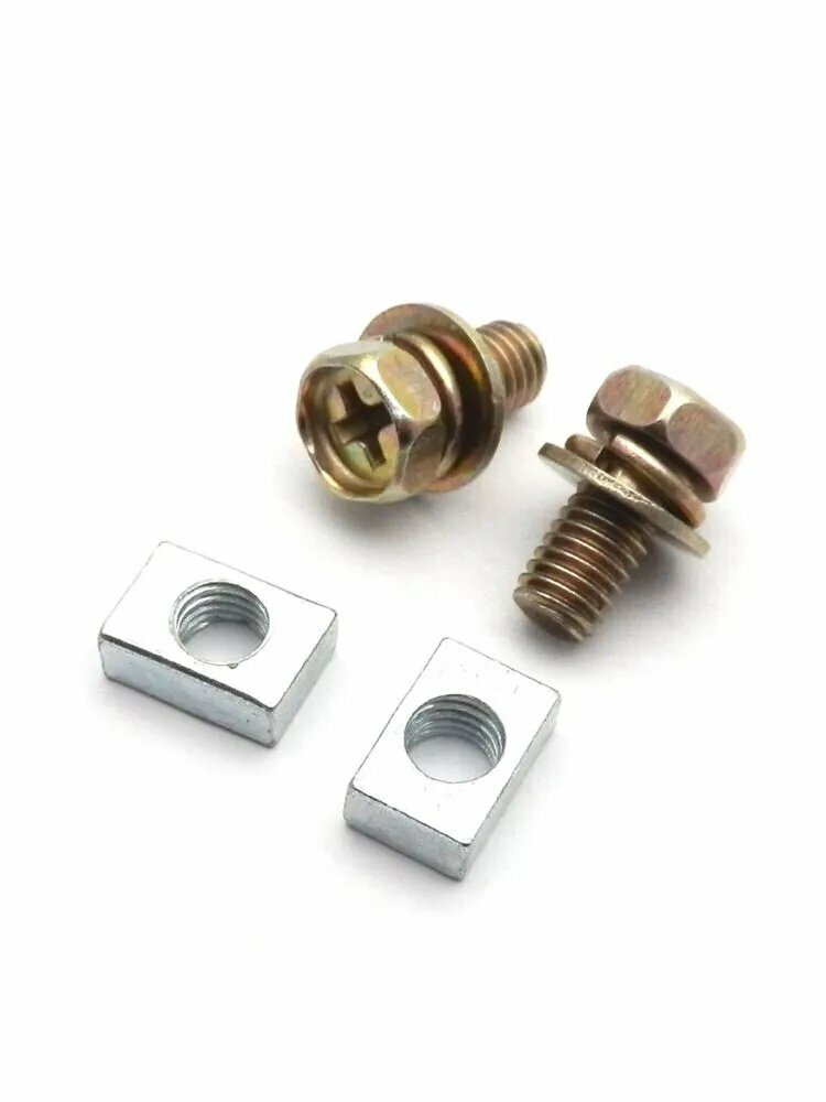 Комплект гаек, болтов и винтов для клемм аккумулятора, для мотоциклов, скутеров, ATV и дюртбайков