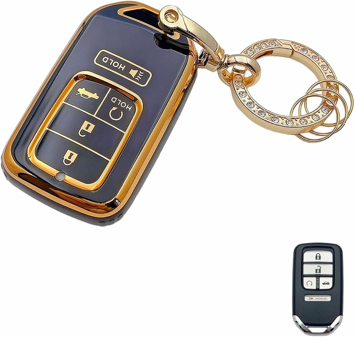 Чехол-брелок для Kia с брелком, черный мягкий защитный чехол из ТПУ для Telluride 2023 2024, 5 кнопок, умный дистанционн