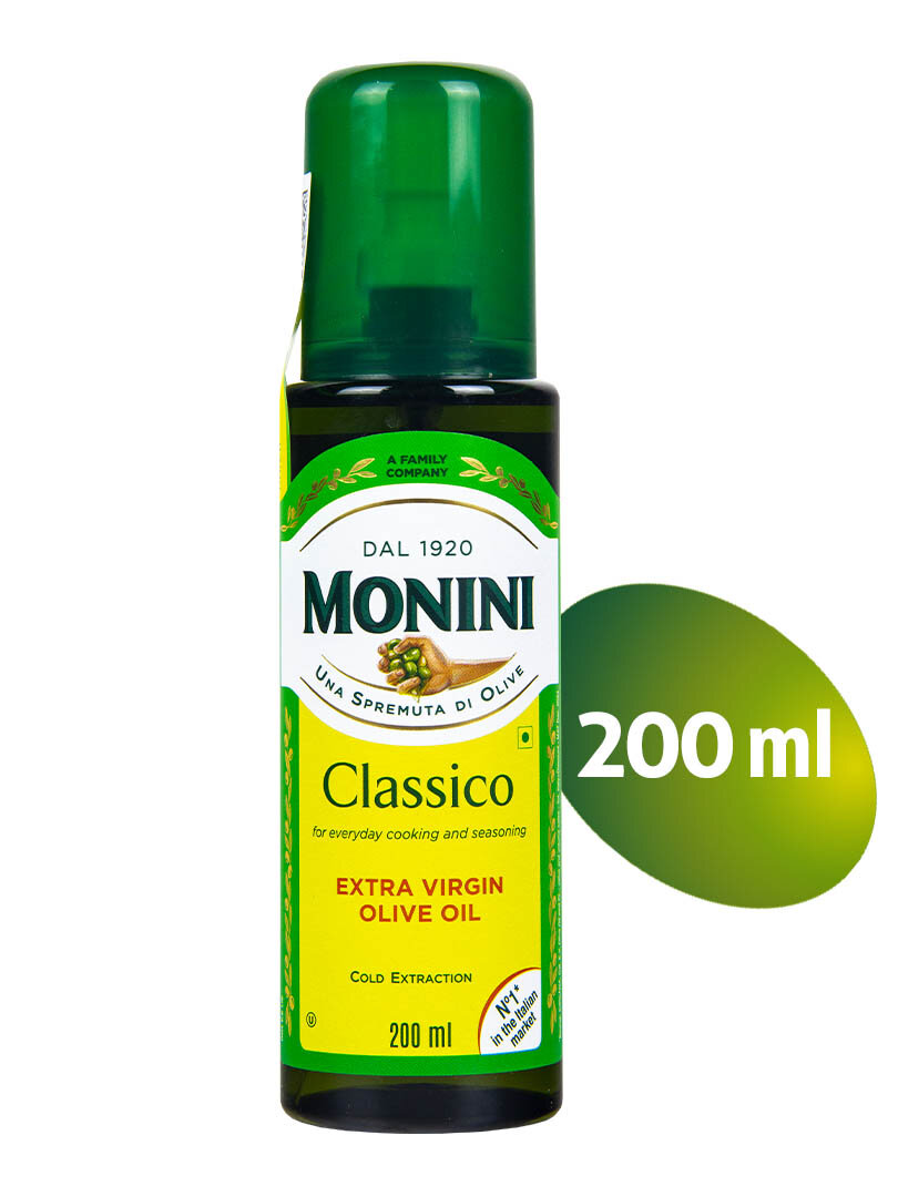 Оливковое масло Monini "Extra Virgin" спрей нерафинированное, 0,2 л