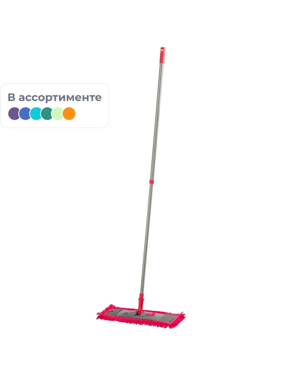 Эффективная швабра с плоским мопом для чистоты