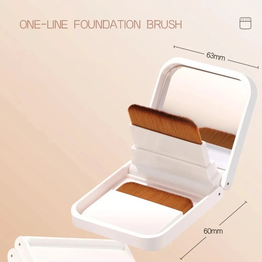 Кисть для тонального крема One-Line, белая ручка