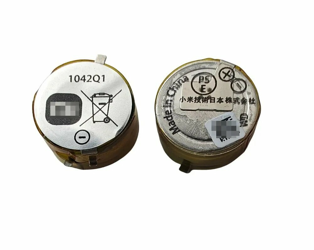 Новая круглая батарея 1042Q1 3,85 В подходит для настоящих беспроводных наушников с шумоподавлением Xiaomi Buds 5