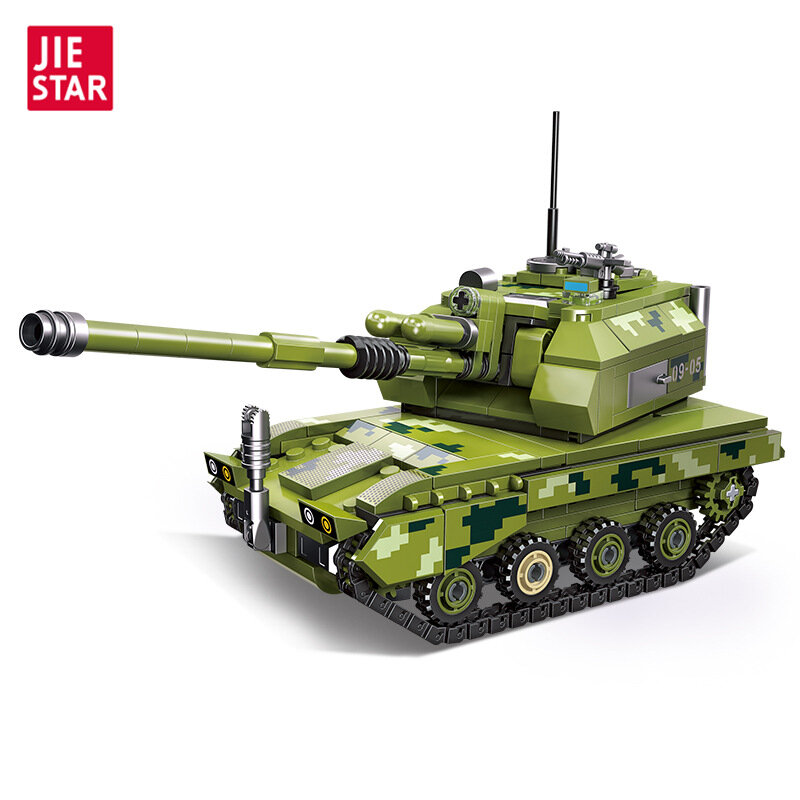 Конструктор JIE STAR "Военный танк" 61063, для мальчиков/девочек, 361 детали