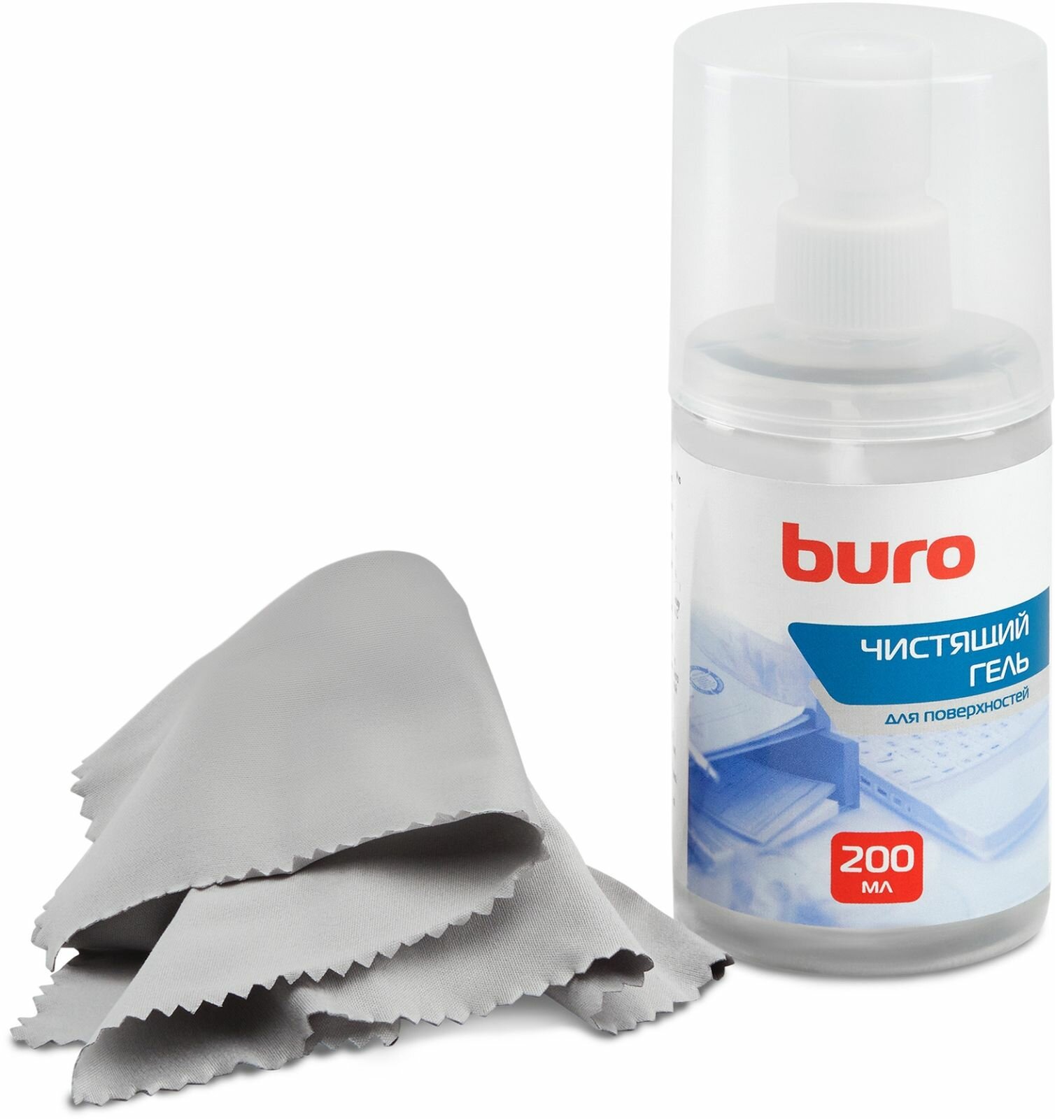 Чистящий набор BURO салфетки, гель для поверхностей, 200 мл (BU-GSURFACE)