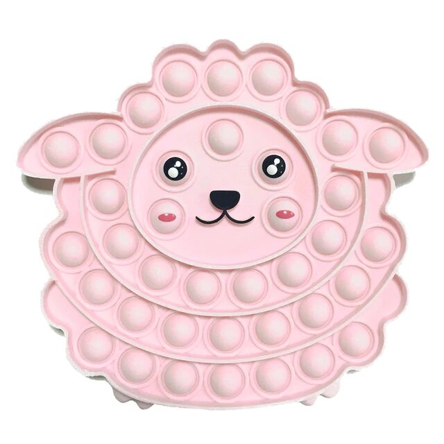 Игрушки для снятия стресса в форме животных, подходят для детей и взрослых, милые и модные, игрушки-пузырьки с кнопками для снятия стресса, подарки на день рождения для мальчиков и девочек.