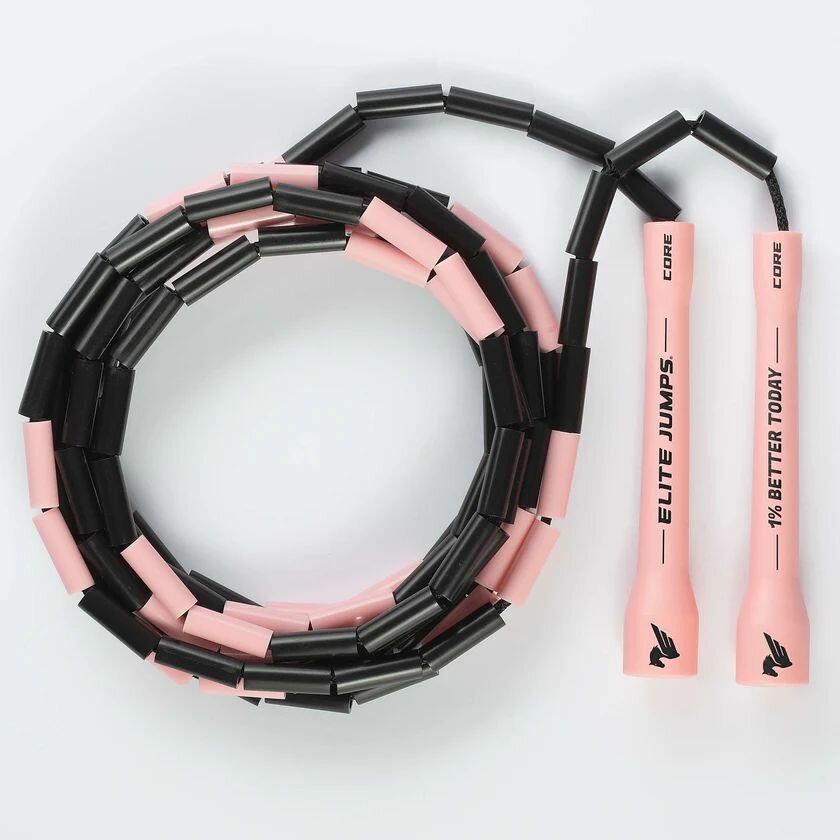 Elite Jumps cкакалка бисерная для фристайла, Better Today, Beaded Jump Rope, пастельно-розовая