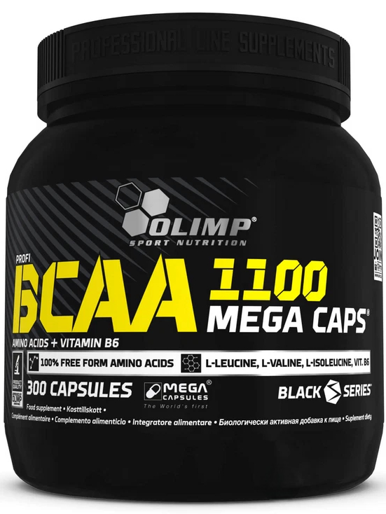 Бсаа OLIMP BCAA MEGA CAPS 1100 2:1:1 300 капсул