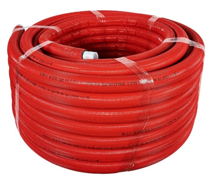 STOUT PEX-b/AL/PEX-b 32х3,0 (бухта 50 м) Труба металлопластиковая в теплоизоляции 6мм, красная