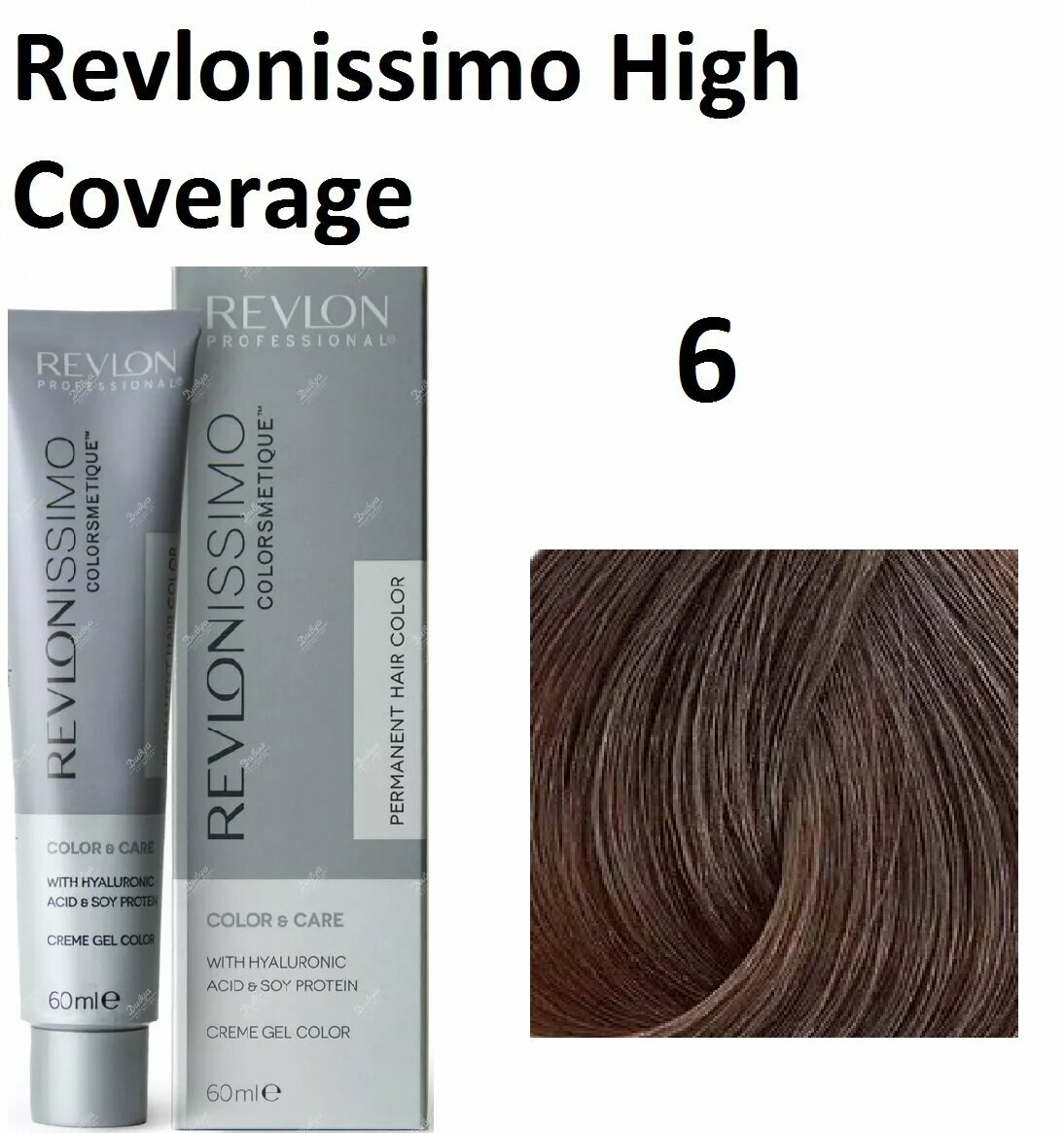 Revlon 6 Coloring Hair Revlonissimo Краска для седых волос Натуральный темный блонд 60мл.