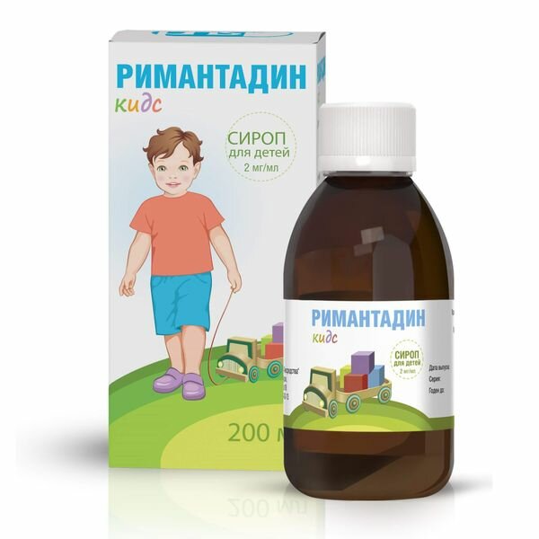 Римантадин Кидс для детей с мерной ложкой сироп 2мг/мл 200мл