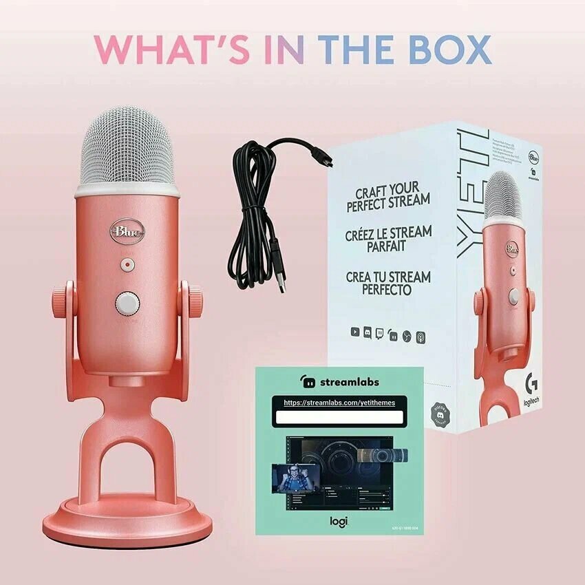 USB микрофон Logitech Blue Yeti Aurora (988000534)