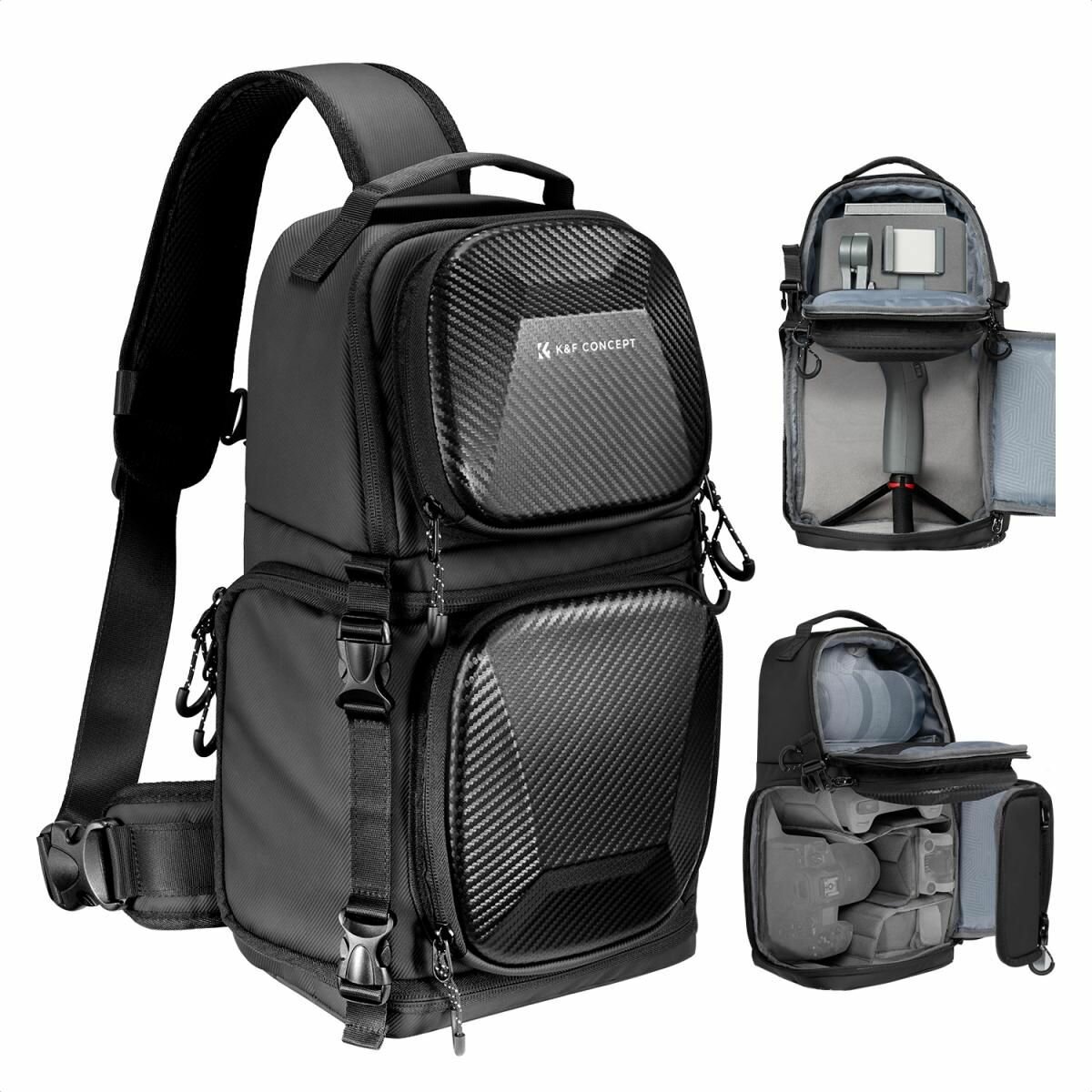 Однолямочный рюкзак с жёсткими крышками K&F Concept KF13.176