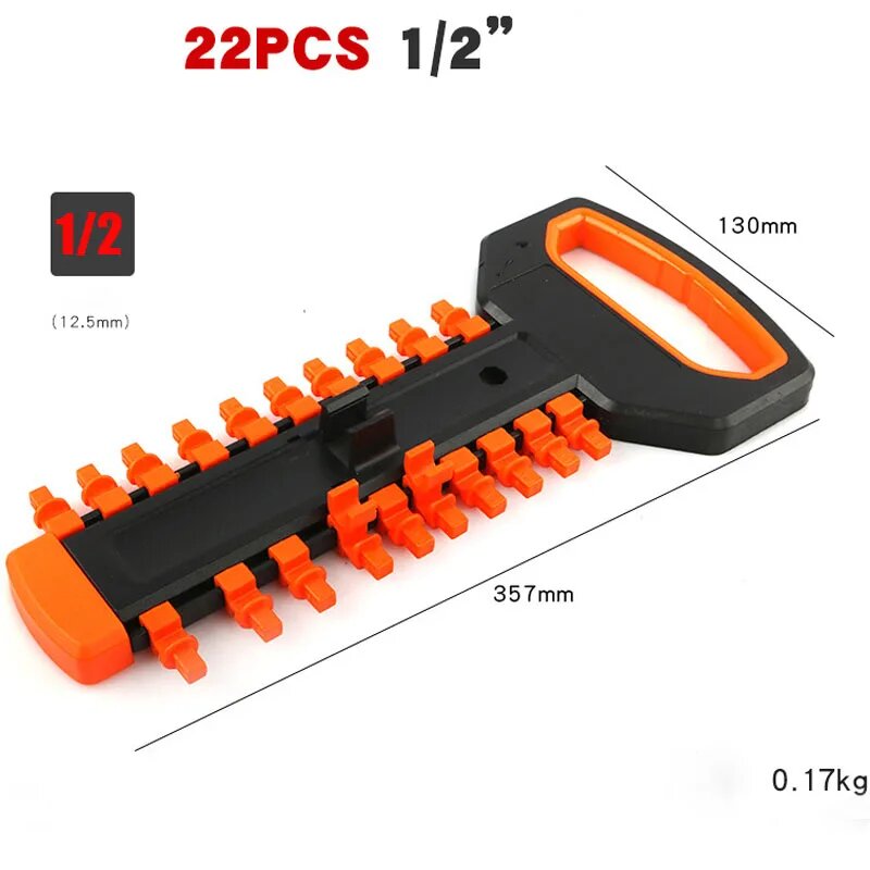 Держатель для торцевых ключей 1/2" 22 шт, Цвет: 1-2