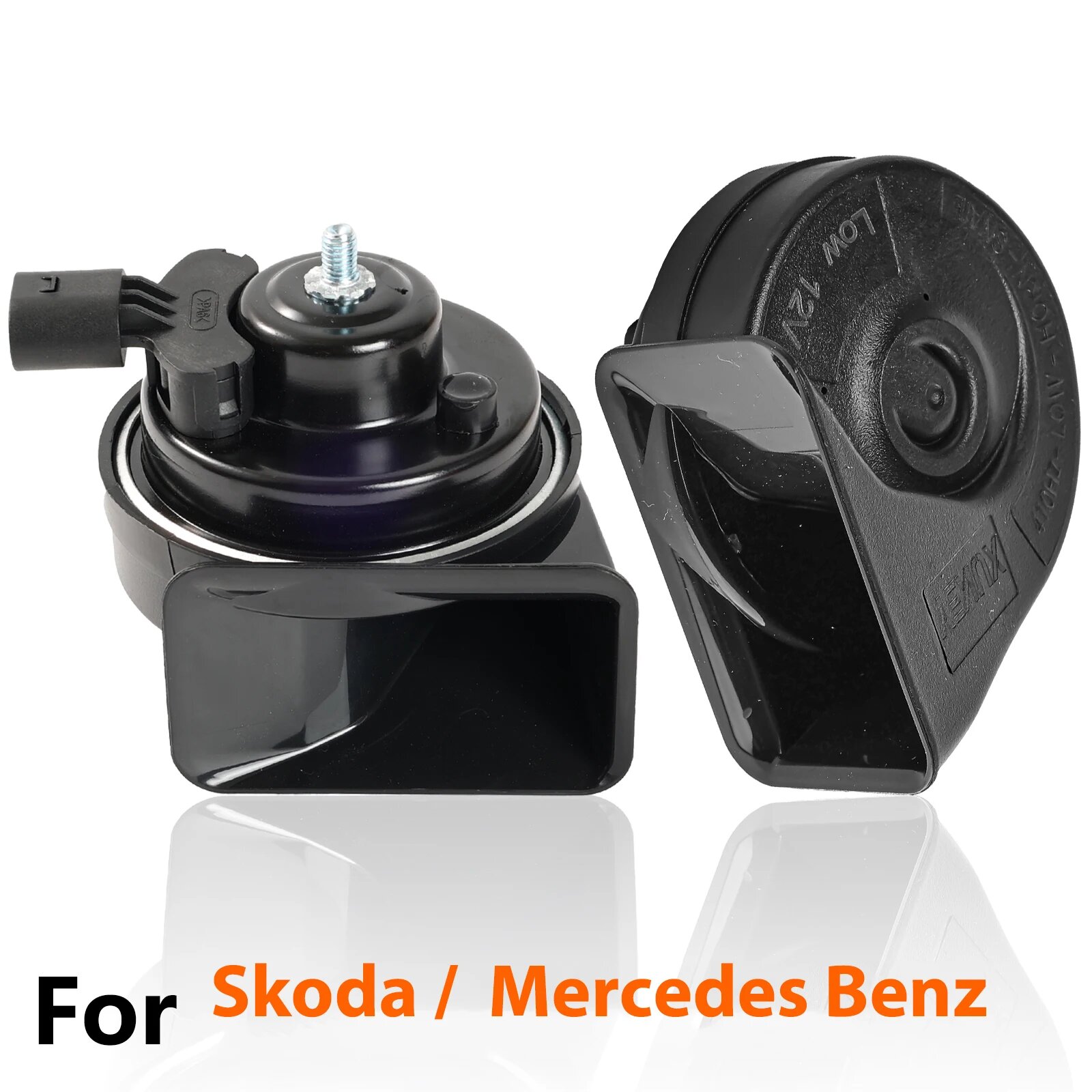 Пара 12 В 120 дБ двухцветный звуковой сигнал улитки для Skoda Octavia Yeti Fabia Rapid Superb Roomster Citigo Kodiaq Mercedes Benz W176 W246 205