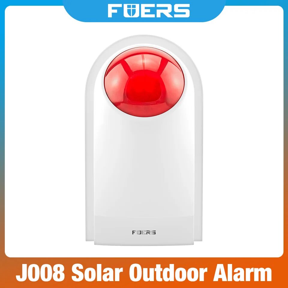 Система охранной сигнализации FUERS G12 DIY Tuya WIFI GSM беспроводная для дома и бизнеса с контролем, сиреной, RFID, датчиком движения, дымовым датчиком - сирена J008