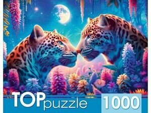 Пазл 1000 деталей Toppuzzle Влюбленные леопарды (ХТП1000-8738)